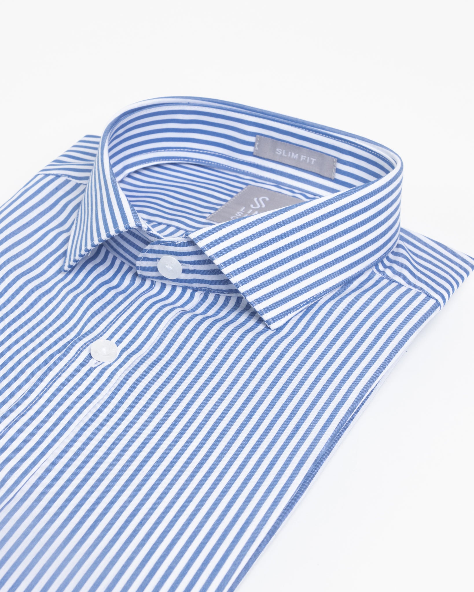 Camisa Manga Larga Luxury Rayas Azul Cielo – Lima Shirt Co.